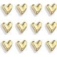 12PCS Refrigerator Magnets Gold Magnets for Fridge 0.83in Small Love ...