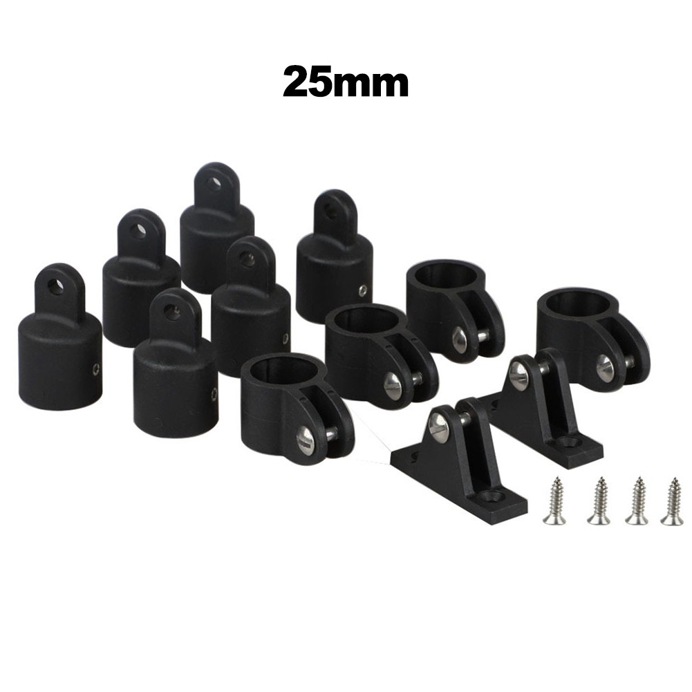 12PCS Set Eye End Cap/Jaw Sliding Pipe Clamp and Deck Hinge Marine Accessories - Walmart.com