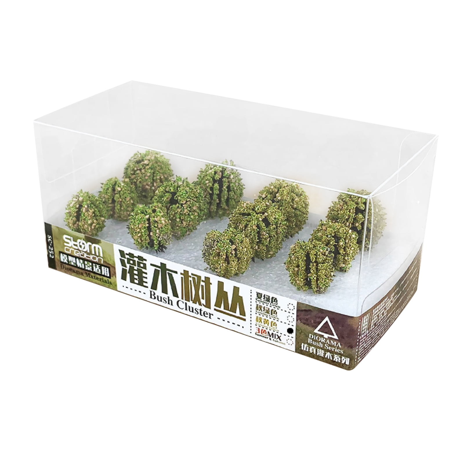 12PCS Simulation Bush Trees Scenery Architecture Trees Model DIY Model ...