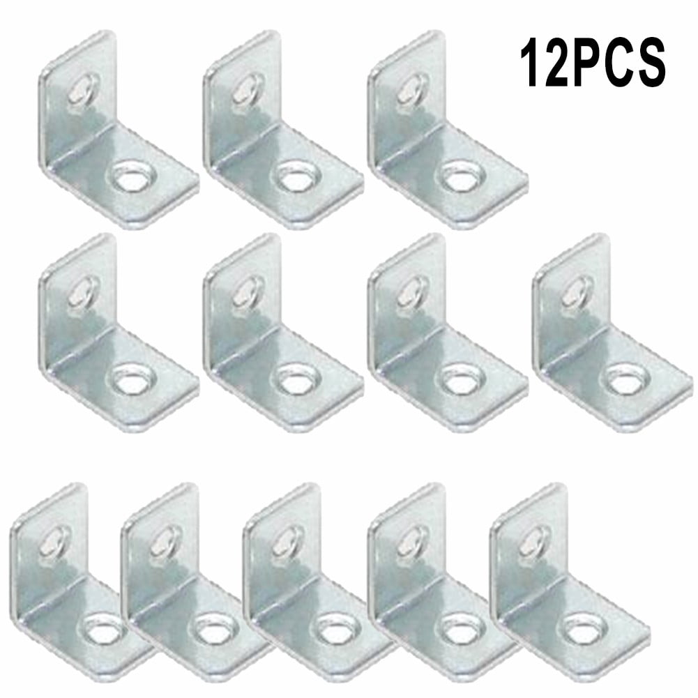 12PCS Small L-Shaped Right Angle Corner Drawer Shelf Wall Bracket ...
