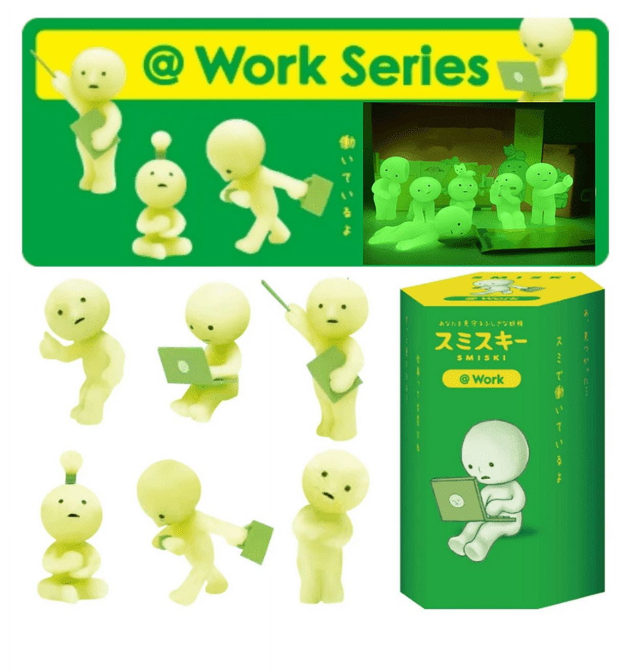 12PCS Smiski Figures Glow in the Dark Work Series Smiski Hipper Smiski ...