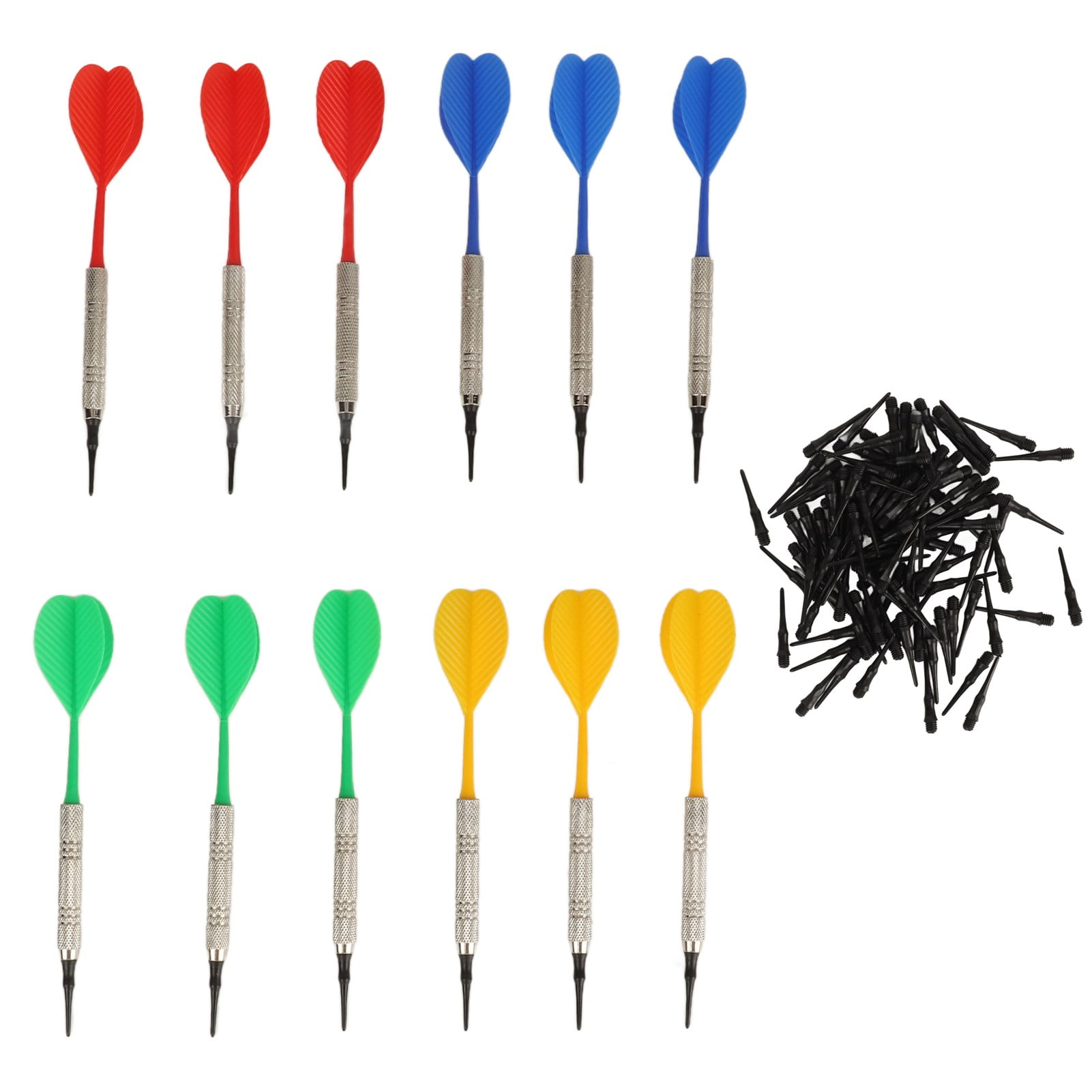 12PCS Soft Tip Darts for Beginners Plastic Professional Indoor Darts ...