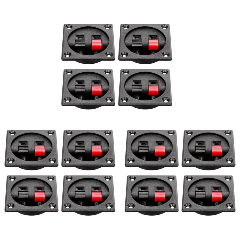12PCS Speaker Box Terminal Cup, Spring Square Subwoofer Box Terminal ...