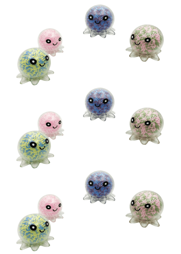12PCS Squishy Squeeze Octopus Balls, Anxiety & Stress Relief Balls for ...