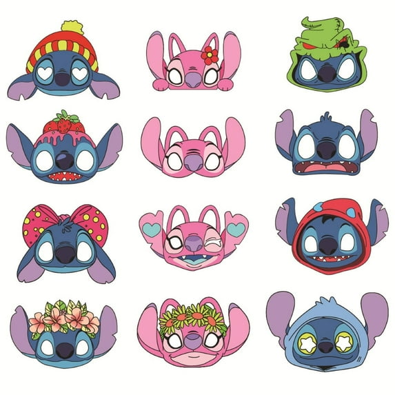 12PCS Stitch Themed Party Glasses Supplies Decoration, Fun Kids Party ...