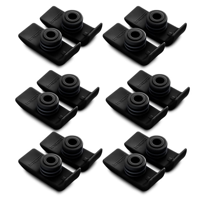 12PCS Top Glides TuffSki Walker Glide Skis - 6 Pairs (Black) - Walmart.com