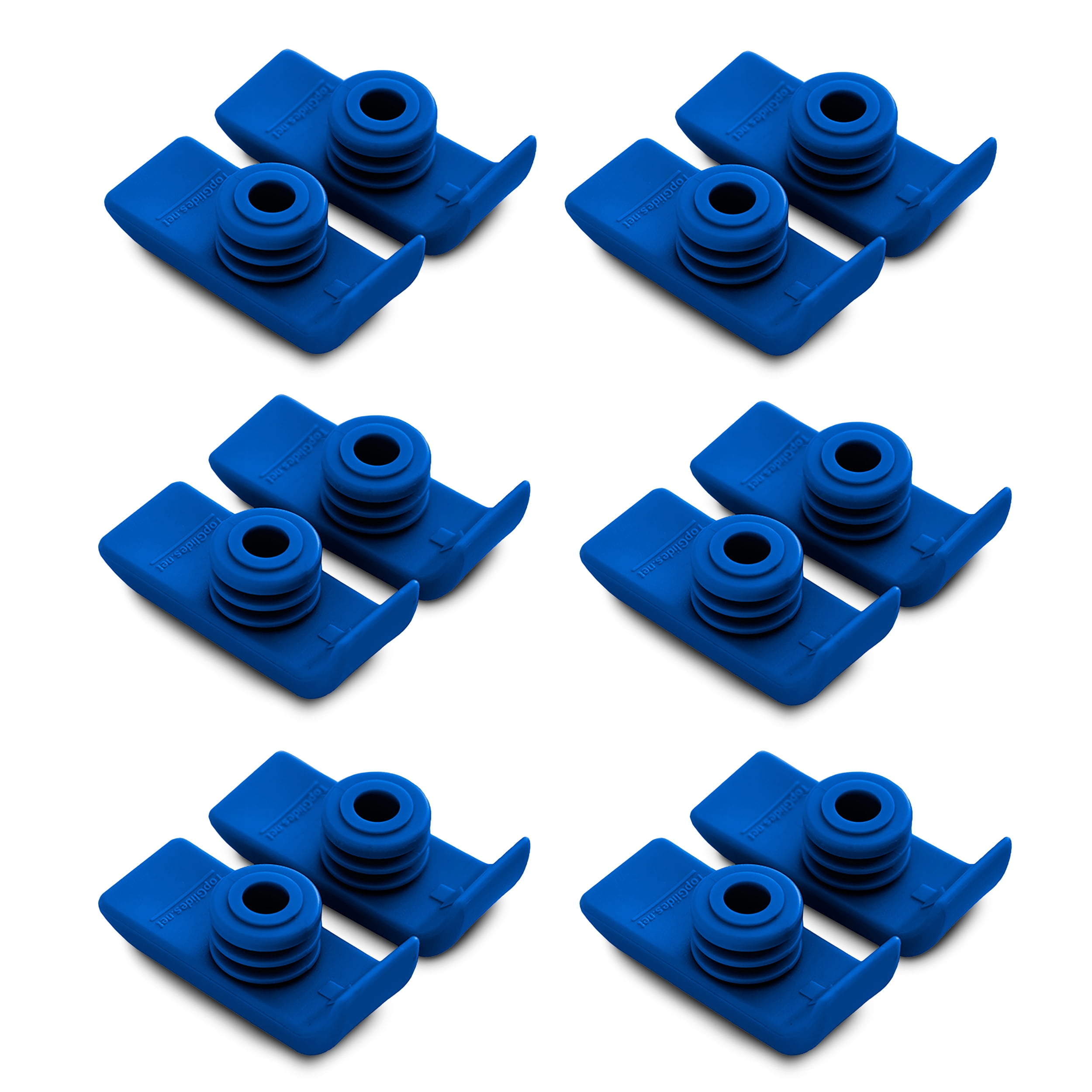 12PCS Top Glides TuffSki Walker Glide Skis - 6 Pairs (Dark Blue ...