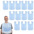 12PCS Washable Adult Bib for Elderly Women Men Adjustable Clothing ...