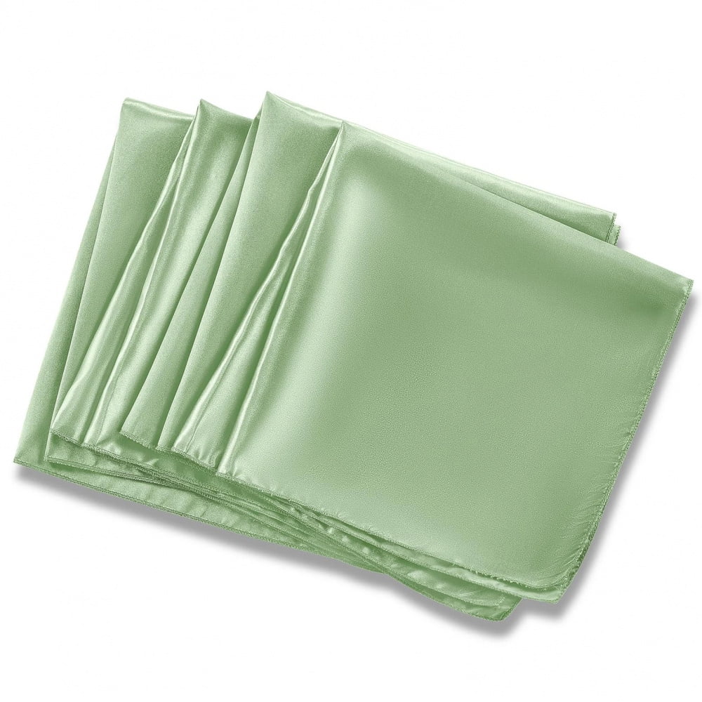 12PCS Wedding Red Satin Napkin 30x30cm Wholesale Soft Table Napkins for ...