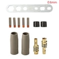 12PCS Welding Nozzle For Protection Coating with Copper Contact Tips 0 ...
