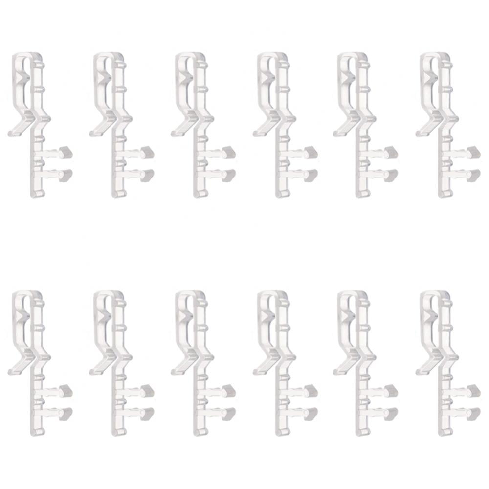 12PCS valance clip window blind clip clear plastic valance retaining ...