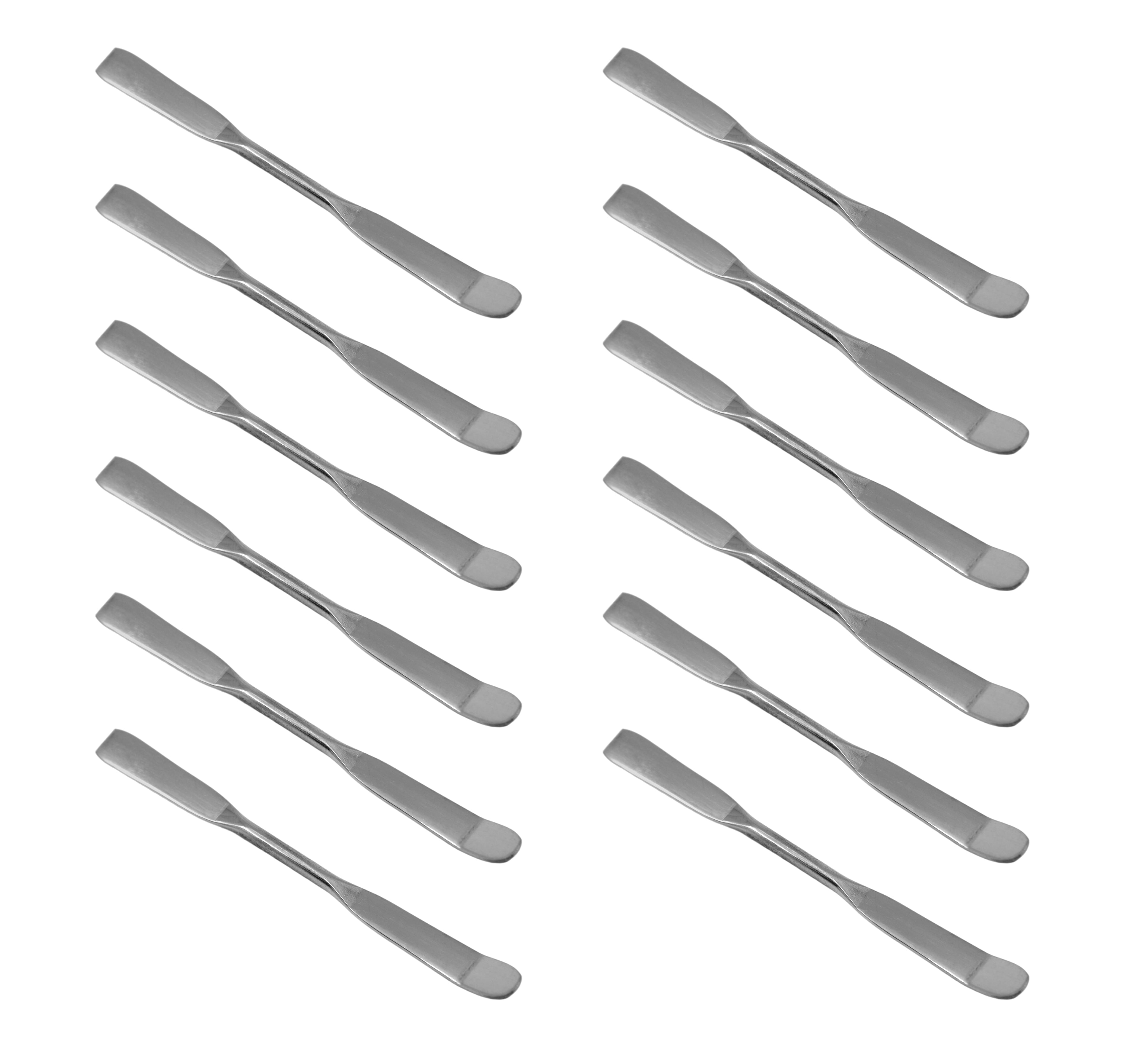 12PK Chattaway Spatulas, 4" - Stainless Steel, Polished - Dual Ended ...