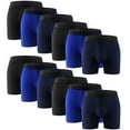 12PK Comfort Flex Mens Boxer Briefs Assorted Underwear Size S M L XL ...