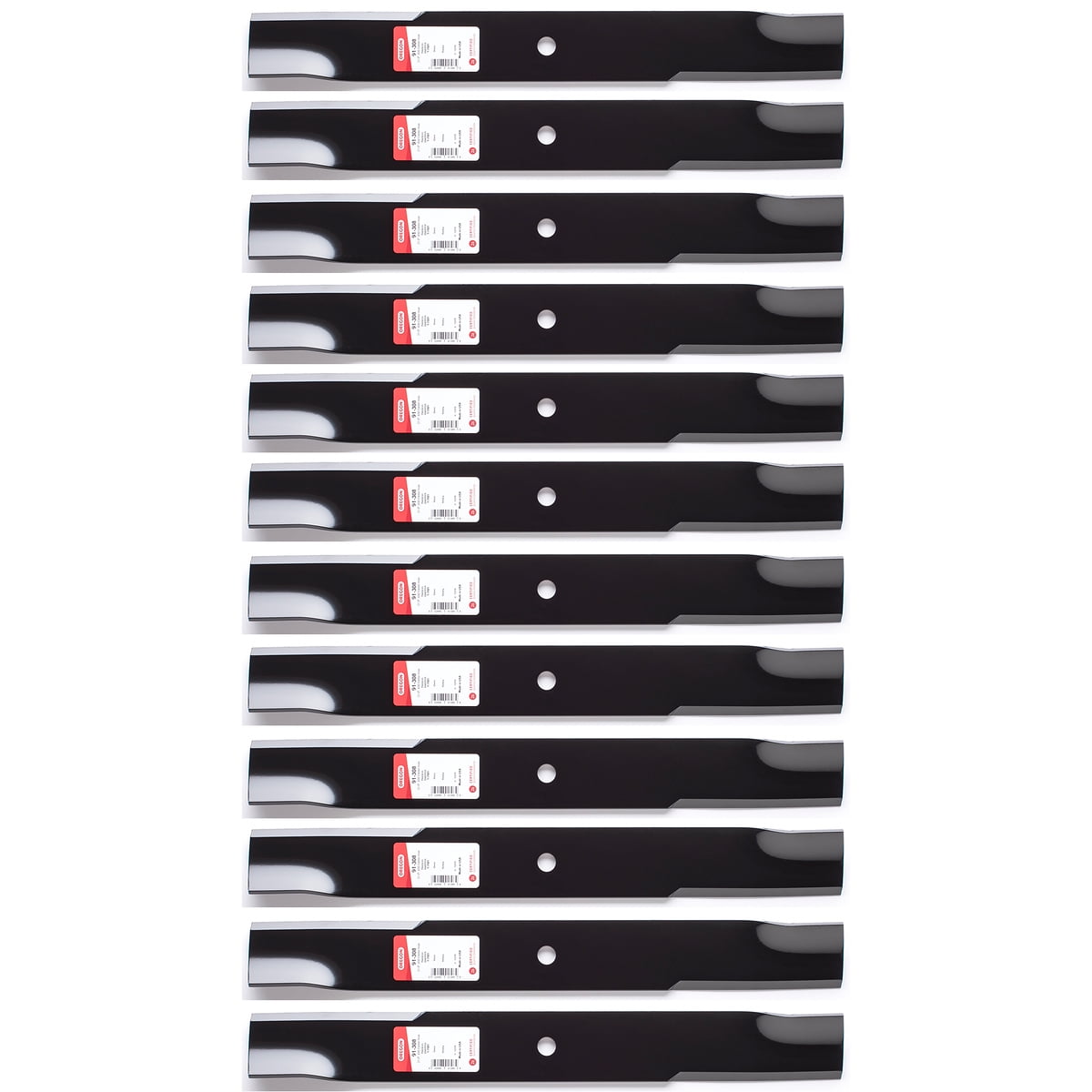 12PK Oregon 91-308 Standard Blades for 60" John Deere GDU10232 ...