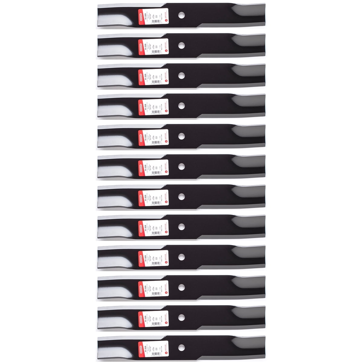 12PK Oregon 91-508 Heavy Duty Blades for 50" Dixie Chopper 30227-50 ...