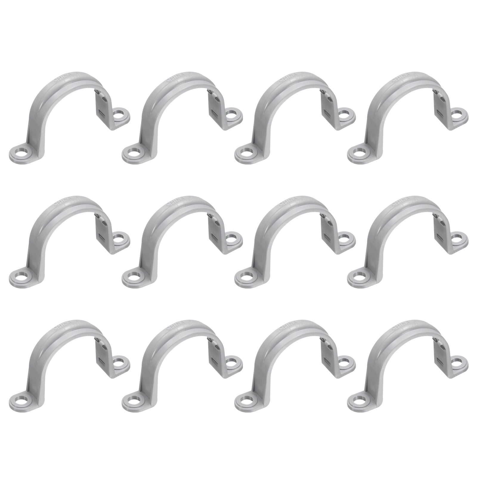 12Pack 1-1/4 Inch Pipe Straps, 2 Hole Conduit Pipe Clamps Supports ...
