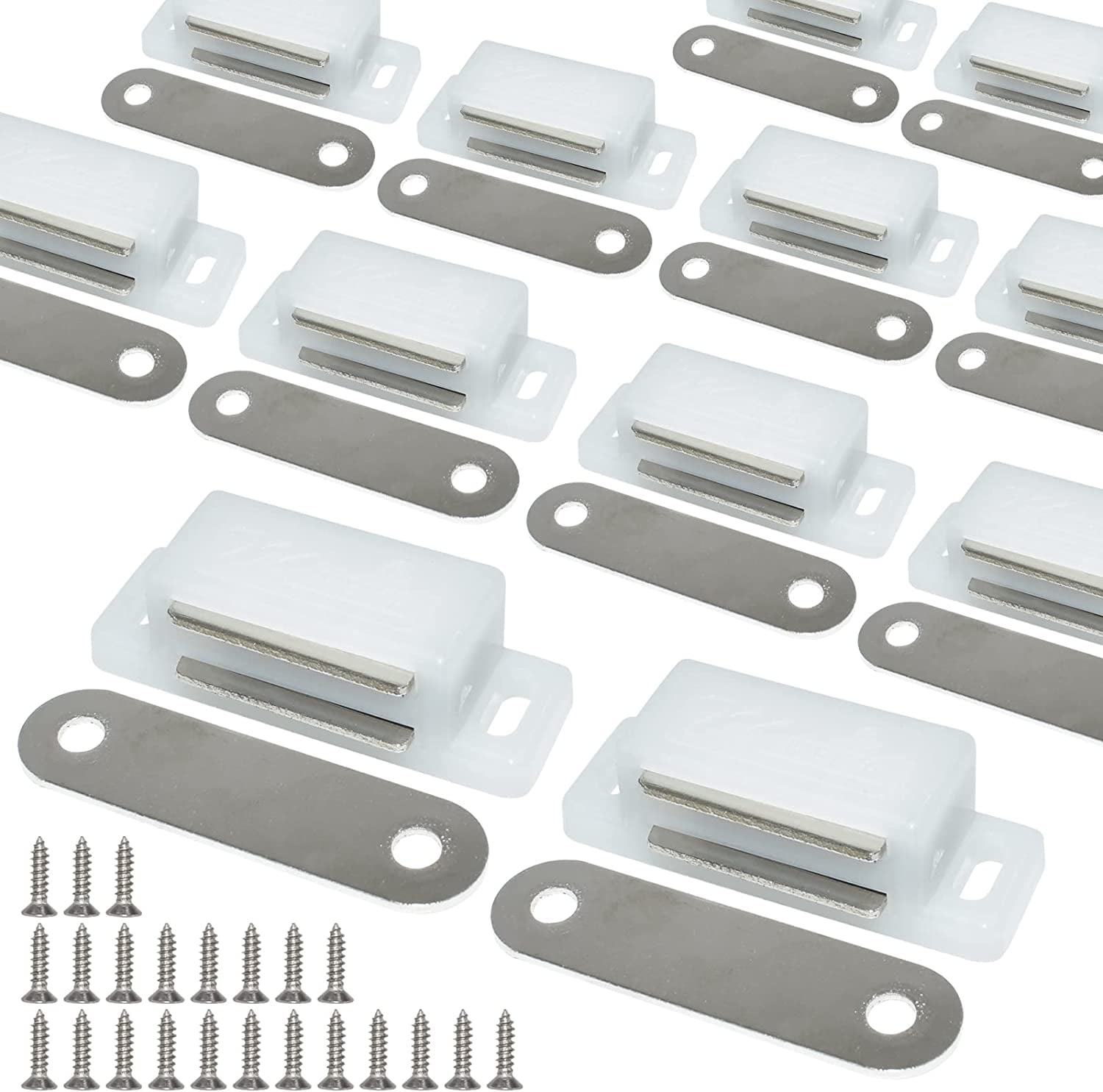 12Pack 15lbs Cabinet Magnets Magnetic Door Catch for Kitchen Closet ...