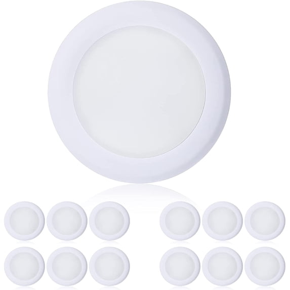 12Pack 6 Inch Flush Mount Ceiling Light, 15W Low Profile Dimmable Flush ...