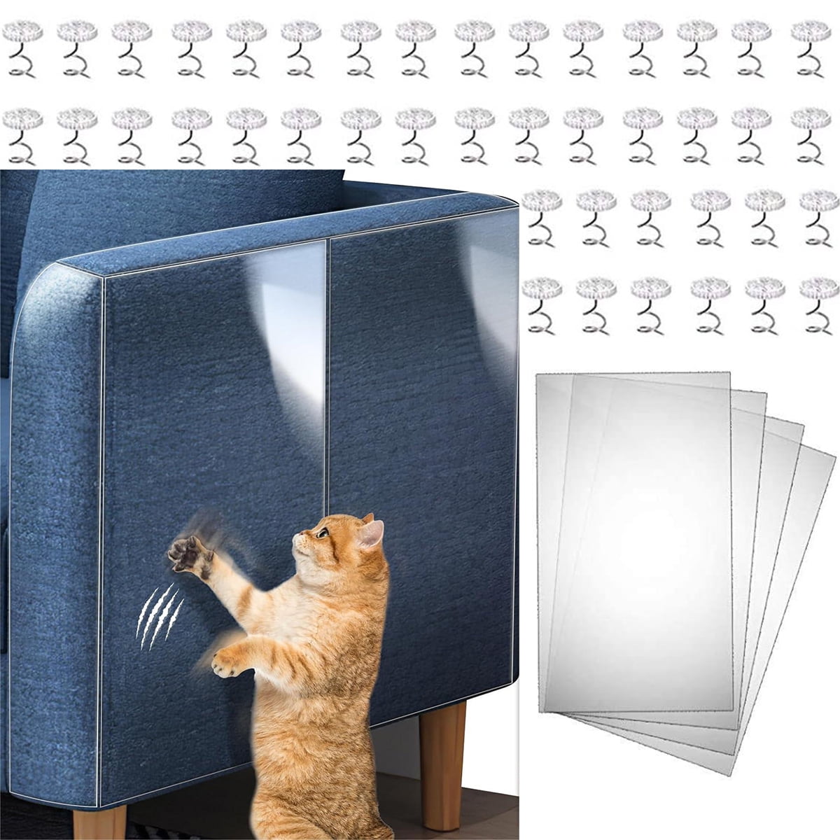 12Pack Cat Claws Couch Protector, Cat Scratch Furniture Protector,Anti ...