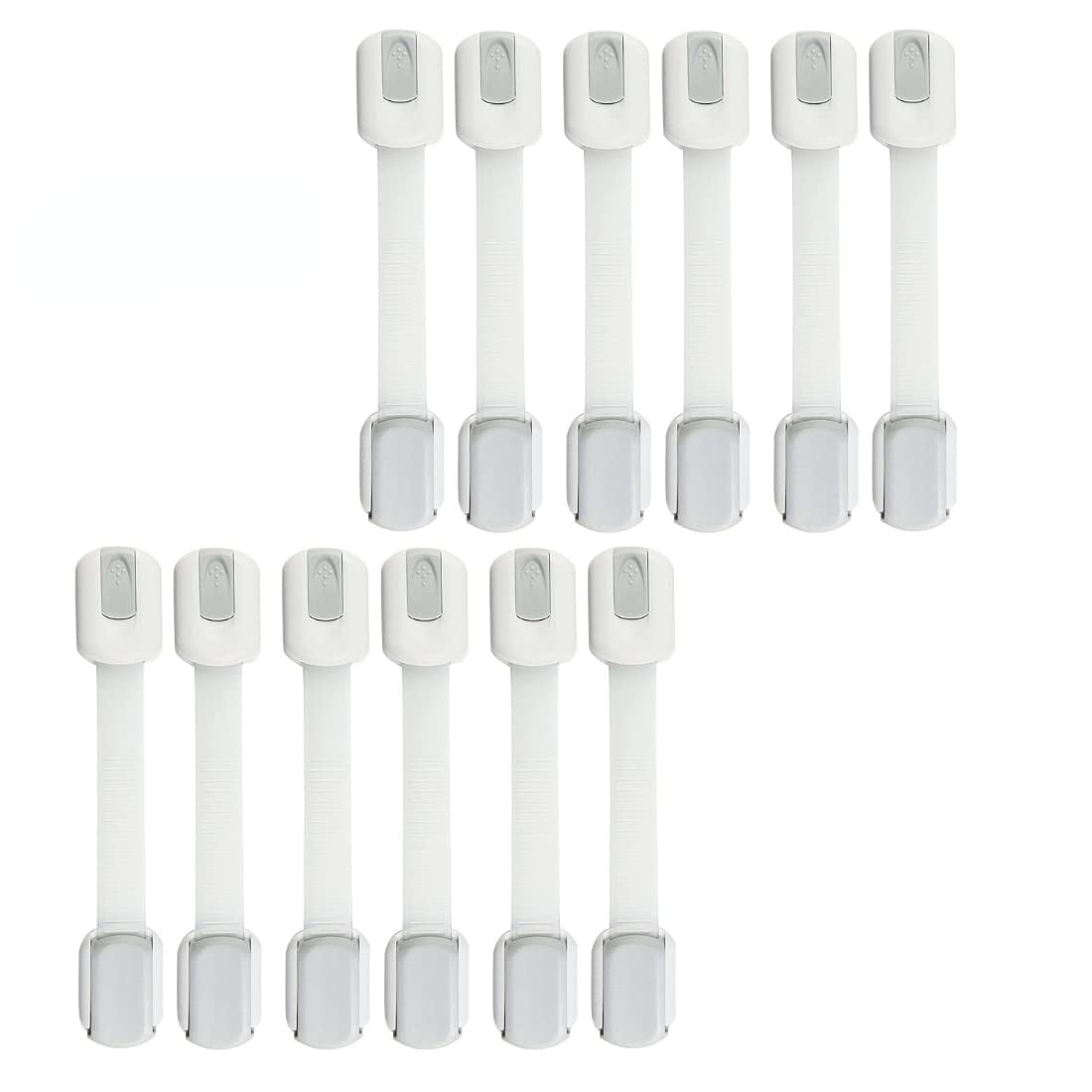 12Pack Child Safety Strap Locks Baby Locks for Cabinets and Drawers ...