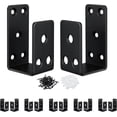 12Pack Door Barricade Brackets,Heavy Duty Door Security Bar, Open ...