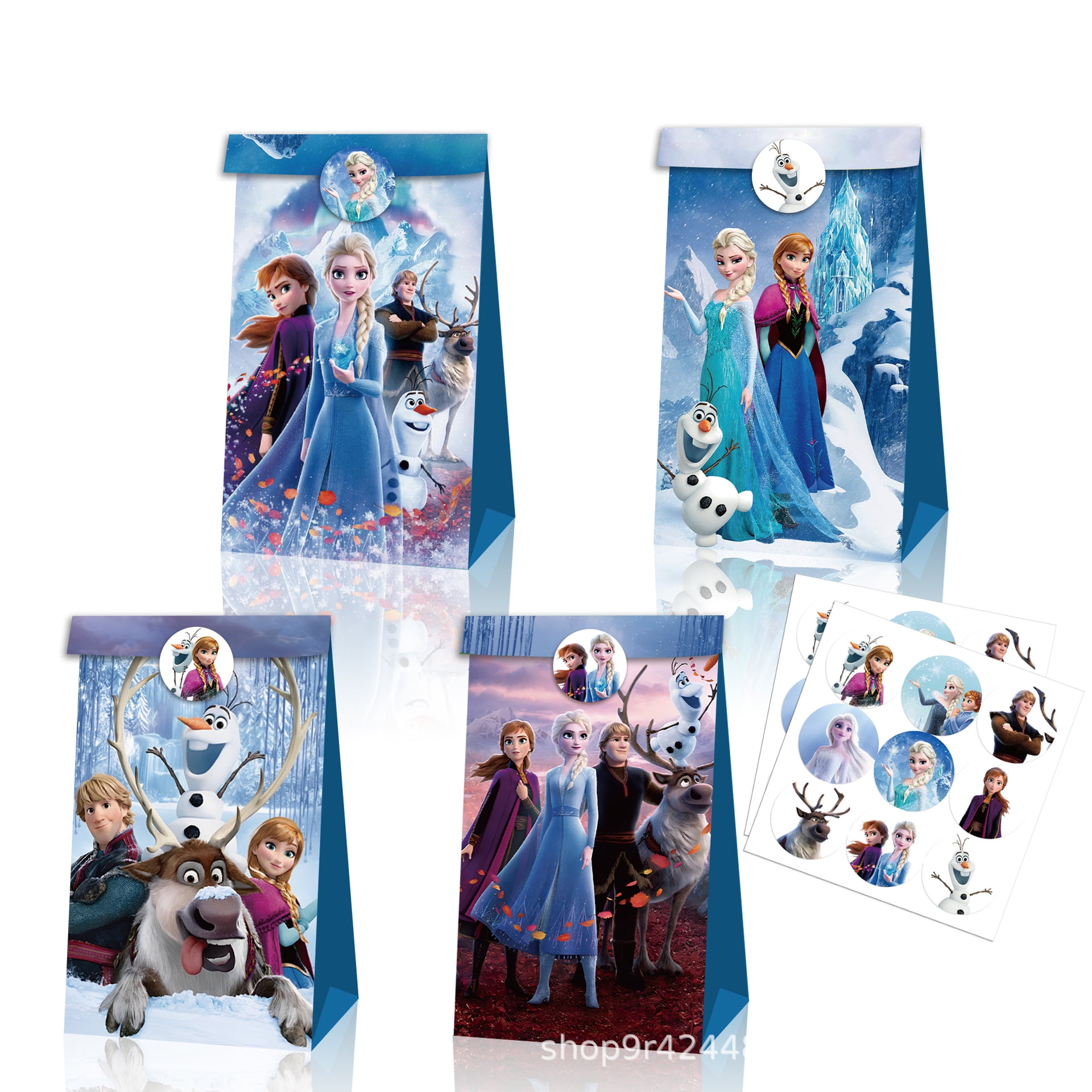 12Pack Elsa Princess Party Gift Bags Party Supplies/Cartoon Candy bags ...