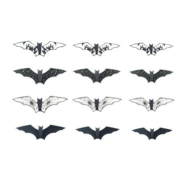 Halloween Bats Wall Decor – Lighted 3D Bat Stickers Assorted Size for ...