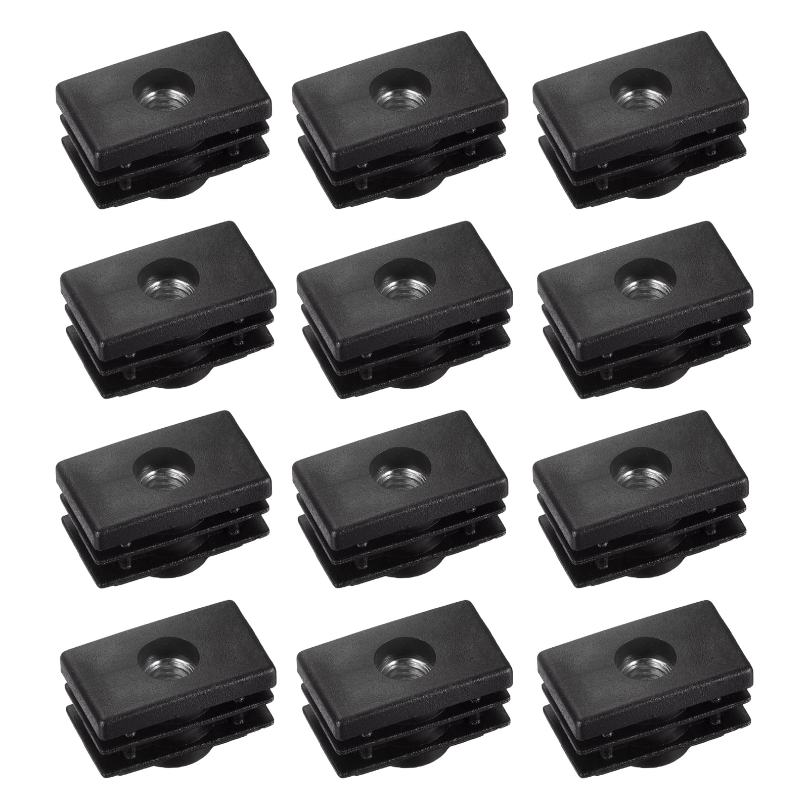 12Pack Inserts for Rectangle Tubes with M6 Thread, for 0.98"x0.59" OD ...