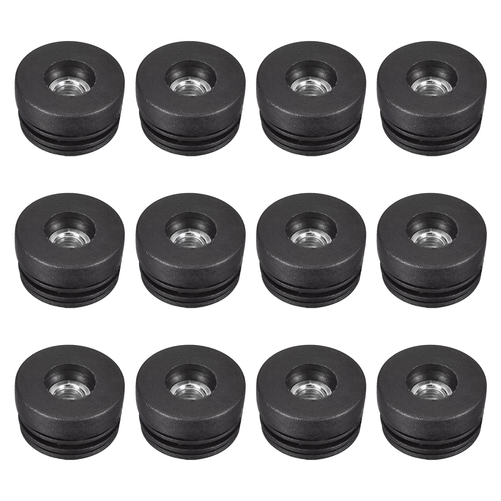 12Pack Inserts for Round Tubes with M10 Thread, for 38mm/1.5" OD Round ...