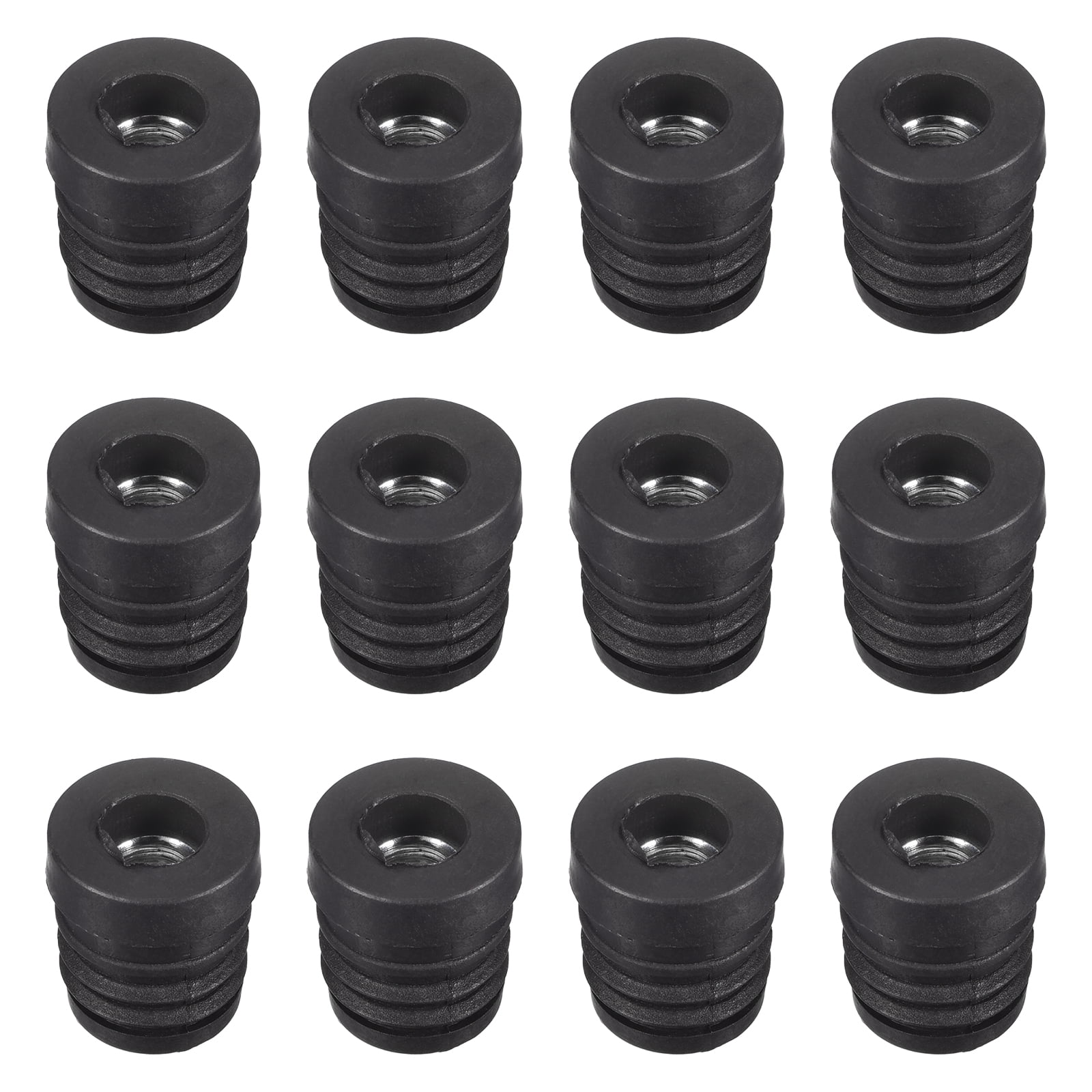 12Pack Inserts for Round Tubes with M8 Thread, for 19mm/0.75" OD Round ...