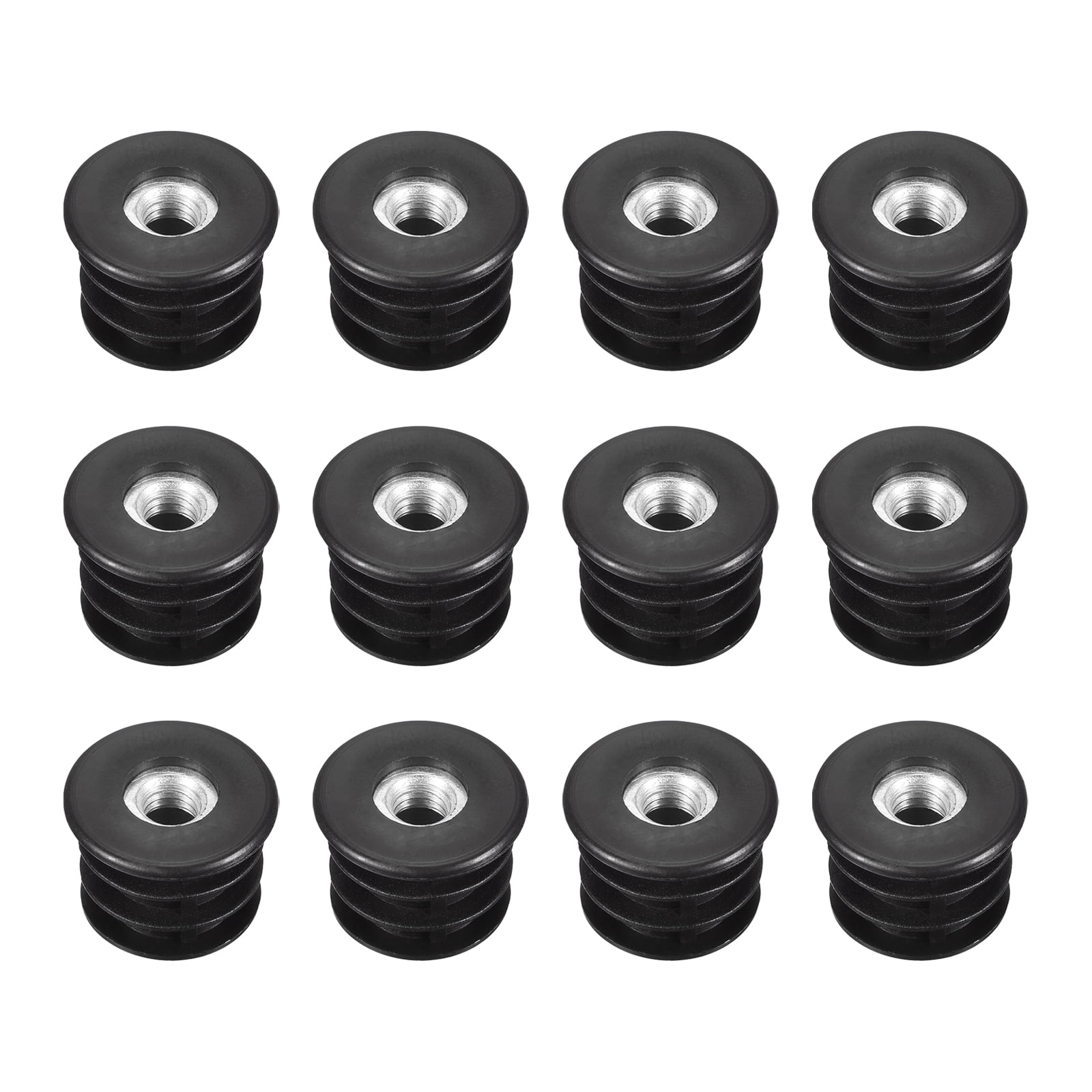 12Pack Inserts for Round Tubes with M8 Thread, for 25mm/0.98" OD Round ...