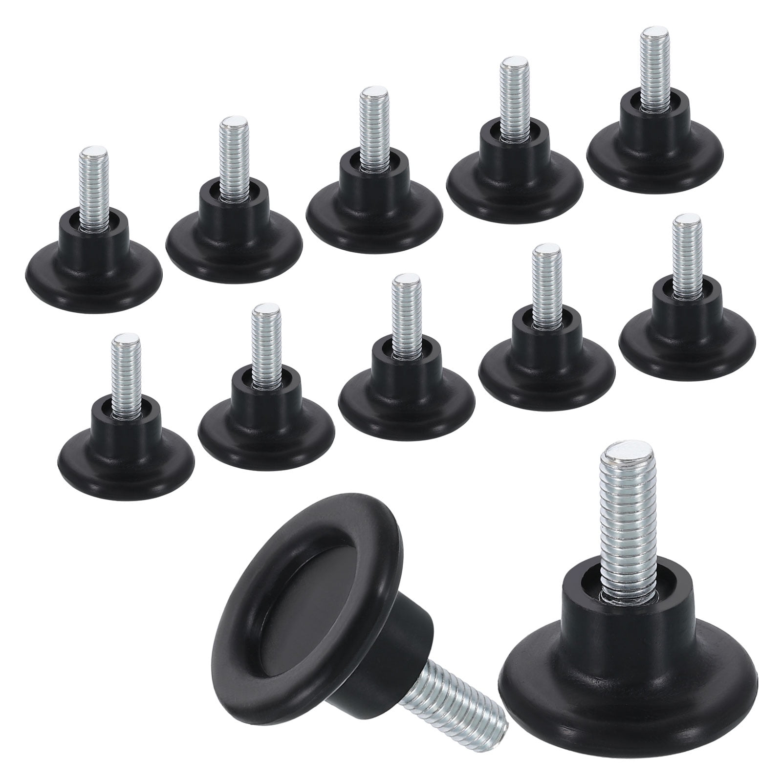 12Pack M6 Thread Furniture Feet Levelers, 27x15 Adjustable Leveling ...