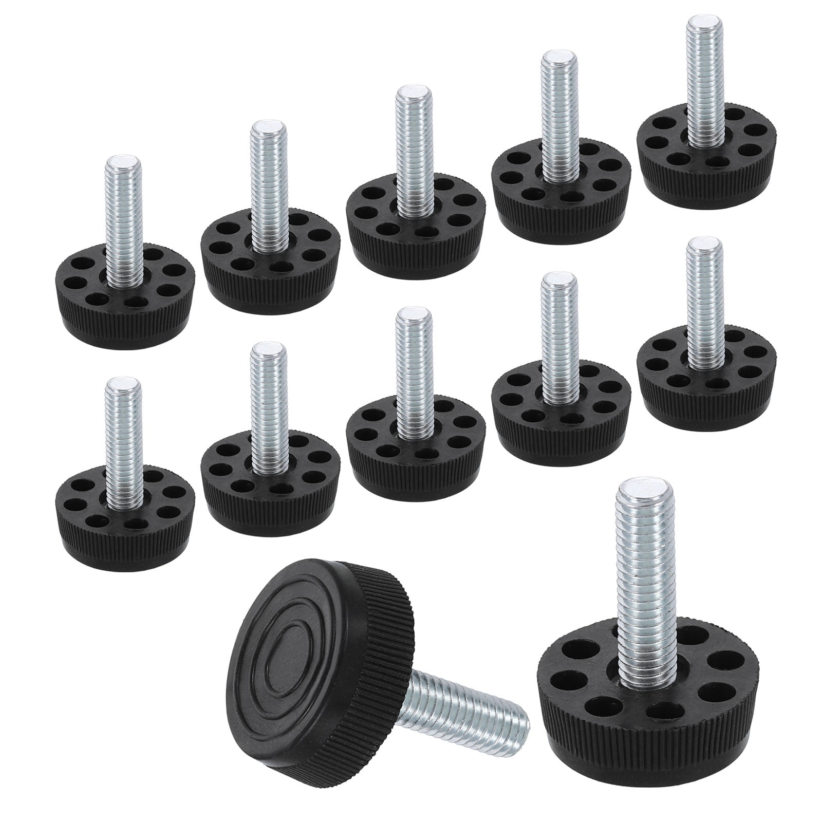 12Pack M8 Thread Furniture Feet Levelers, 30x28 Adjustable Leveling ...