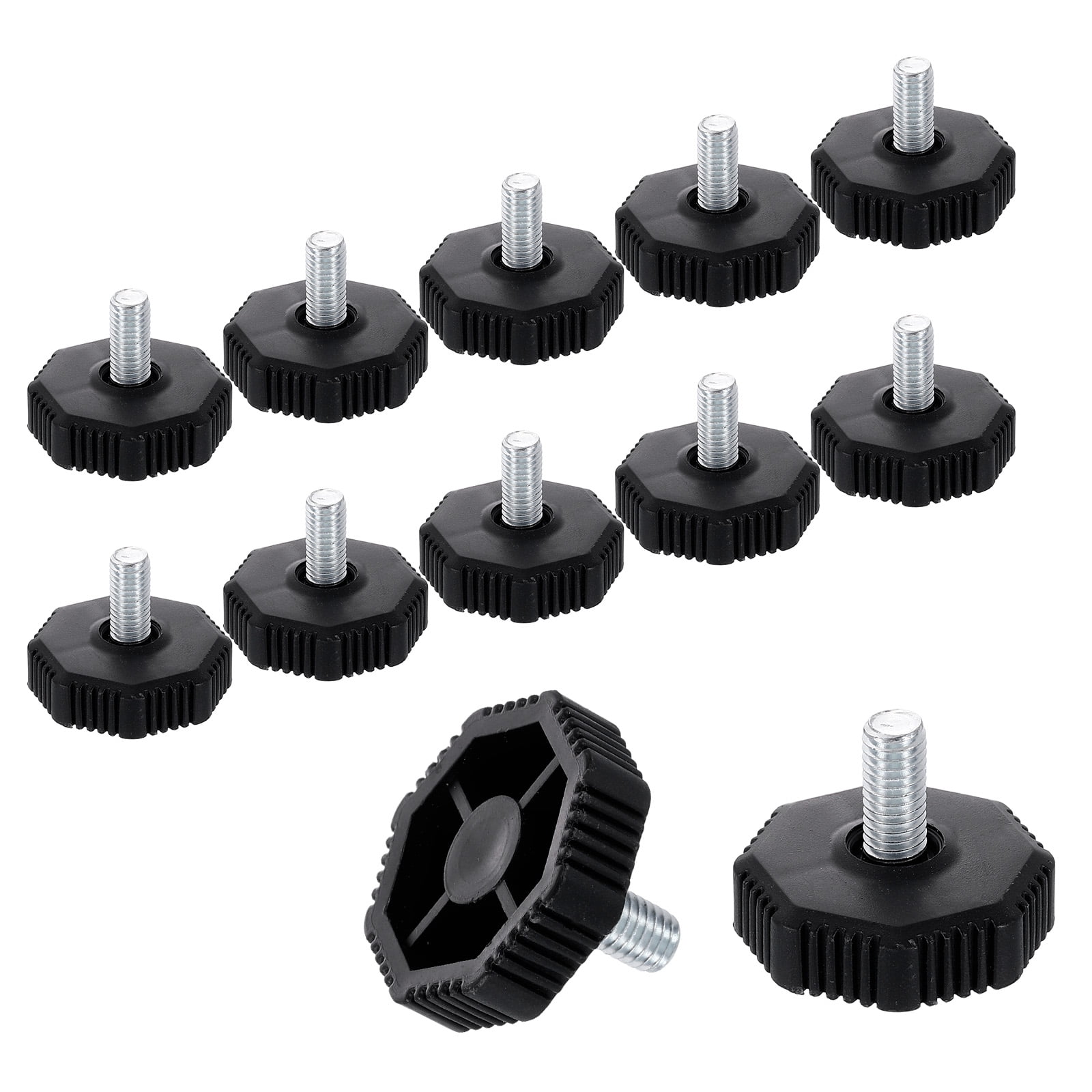 12Pack M8 Thread Furniture Feet Levelers, 40x15 Adjustable Leveling ...