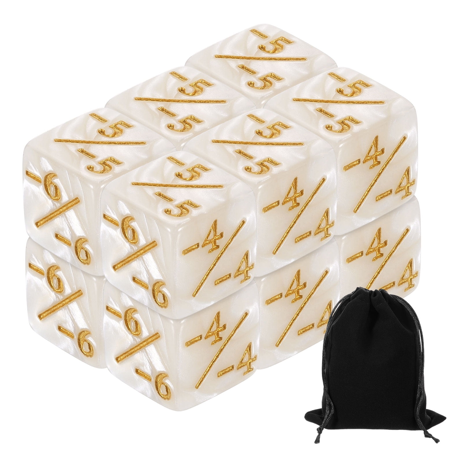 12Pack Magic Dice Counters, Acrylic D6 Life Counter Token Dice Set ...