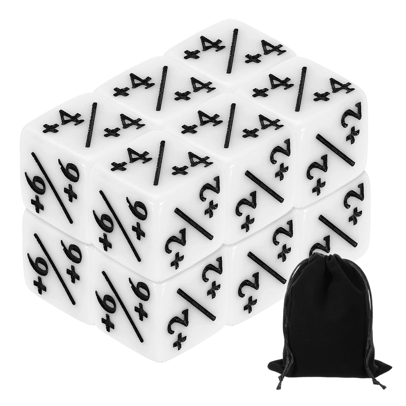 12Pack Magic Dice Counters, Acrylic D6 Life Counter Token Dice Set ...