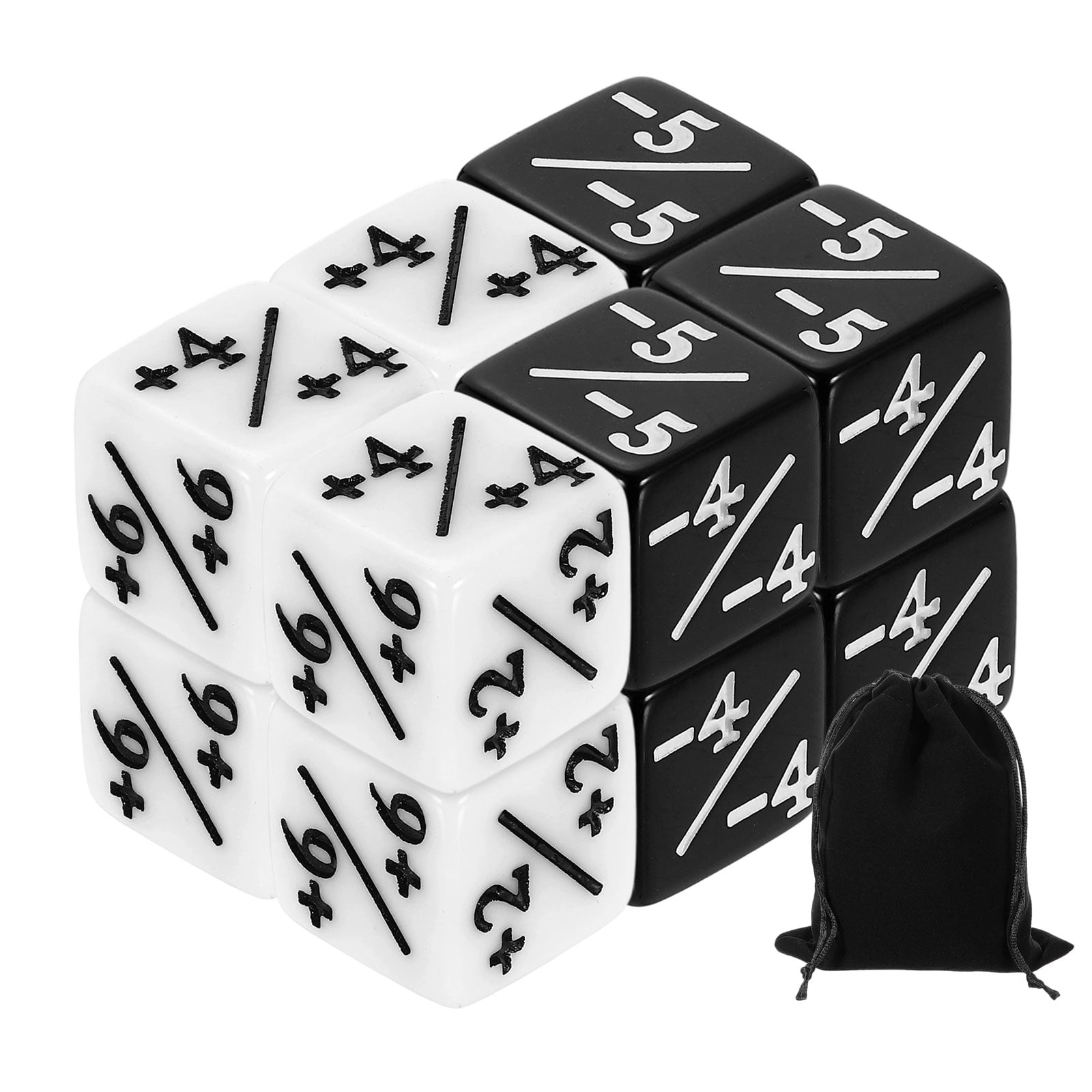 12Pack Magic Dice Counters, Acrylic D6 Life Counter Tokens Dice Set, 2 ...