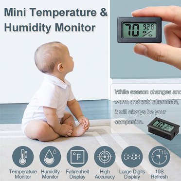Mengshen Digital Hygrometer Thermometer, Indoor & Outdoor Temperature ...