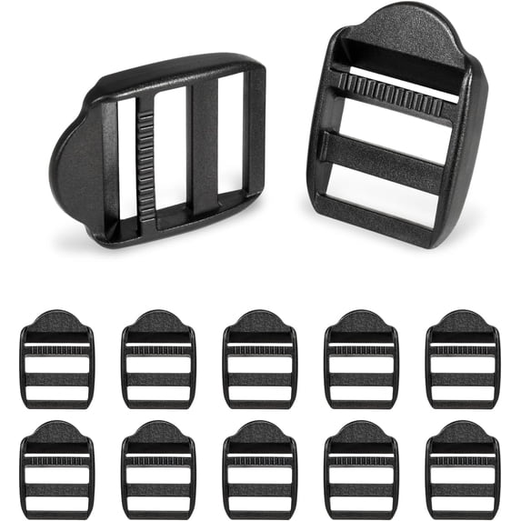 12Pack Plastic Ladder Lock Buckles, 1" Ladder Slider Buckle for ...