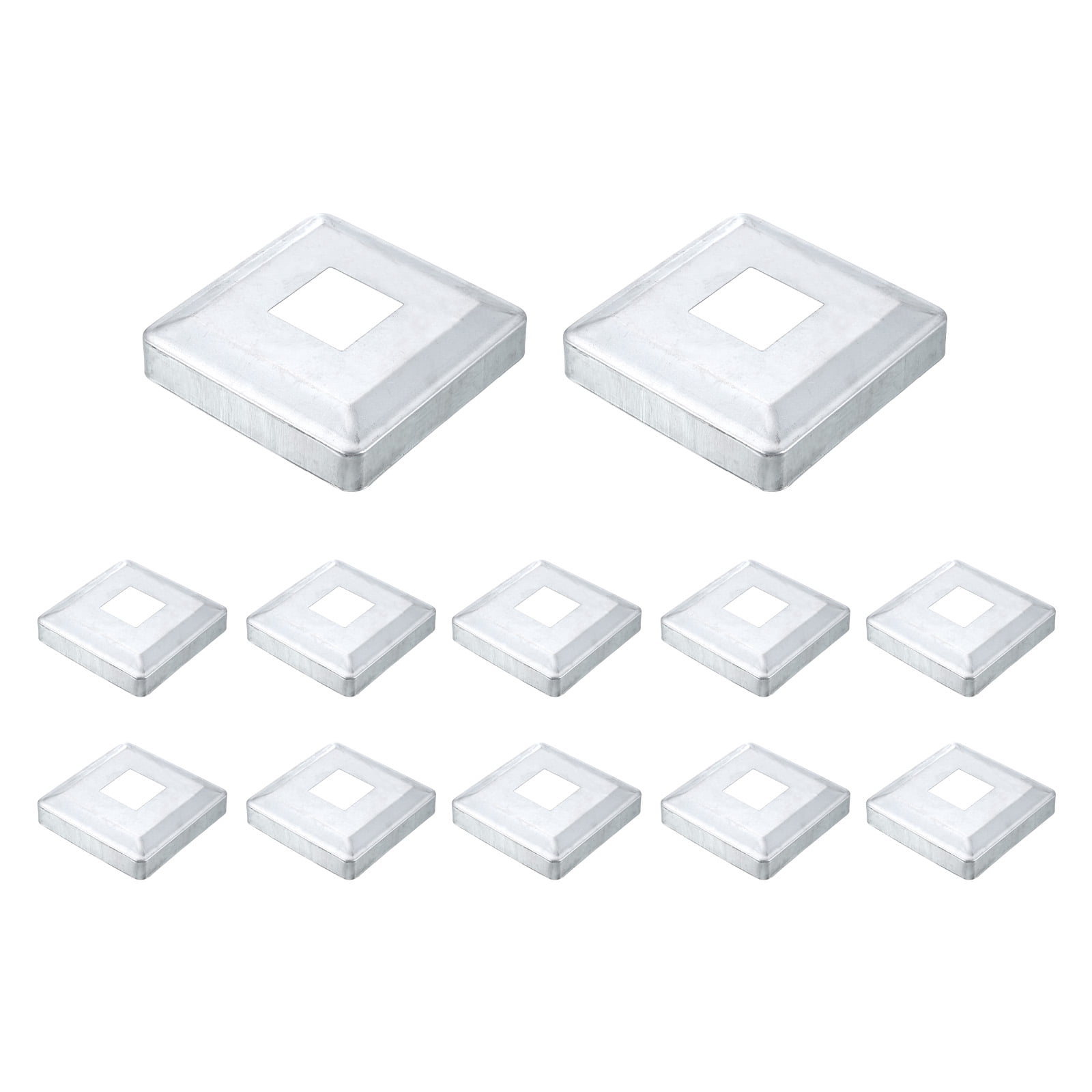12Pack Post Base Cover, 4.75x4.75 Metal Integral Style Post Skirt Porch ...
