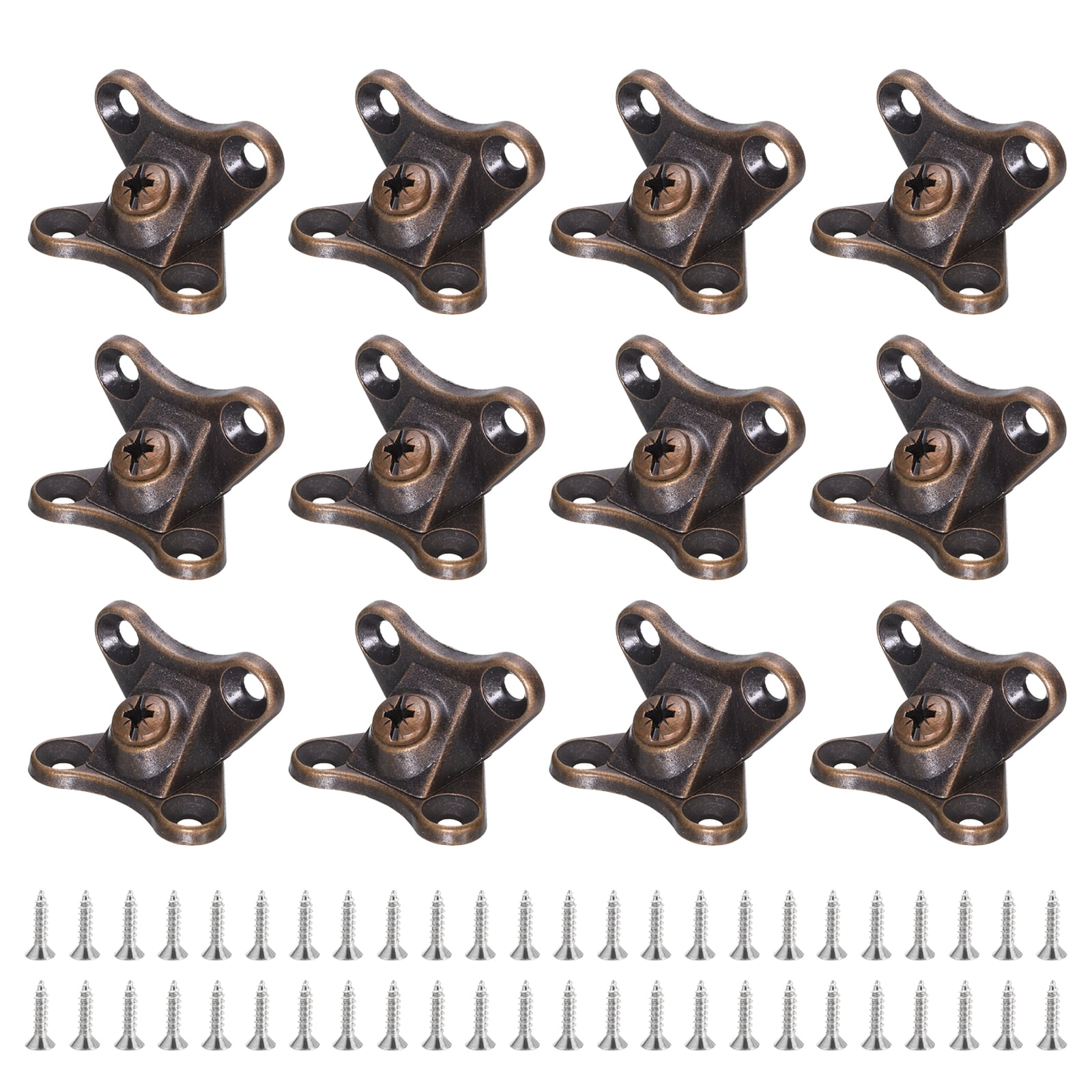 12Pack Removable Corner Brace, Metal Butterfly L Brackets Right Angle ...