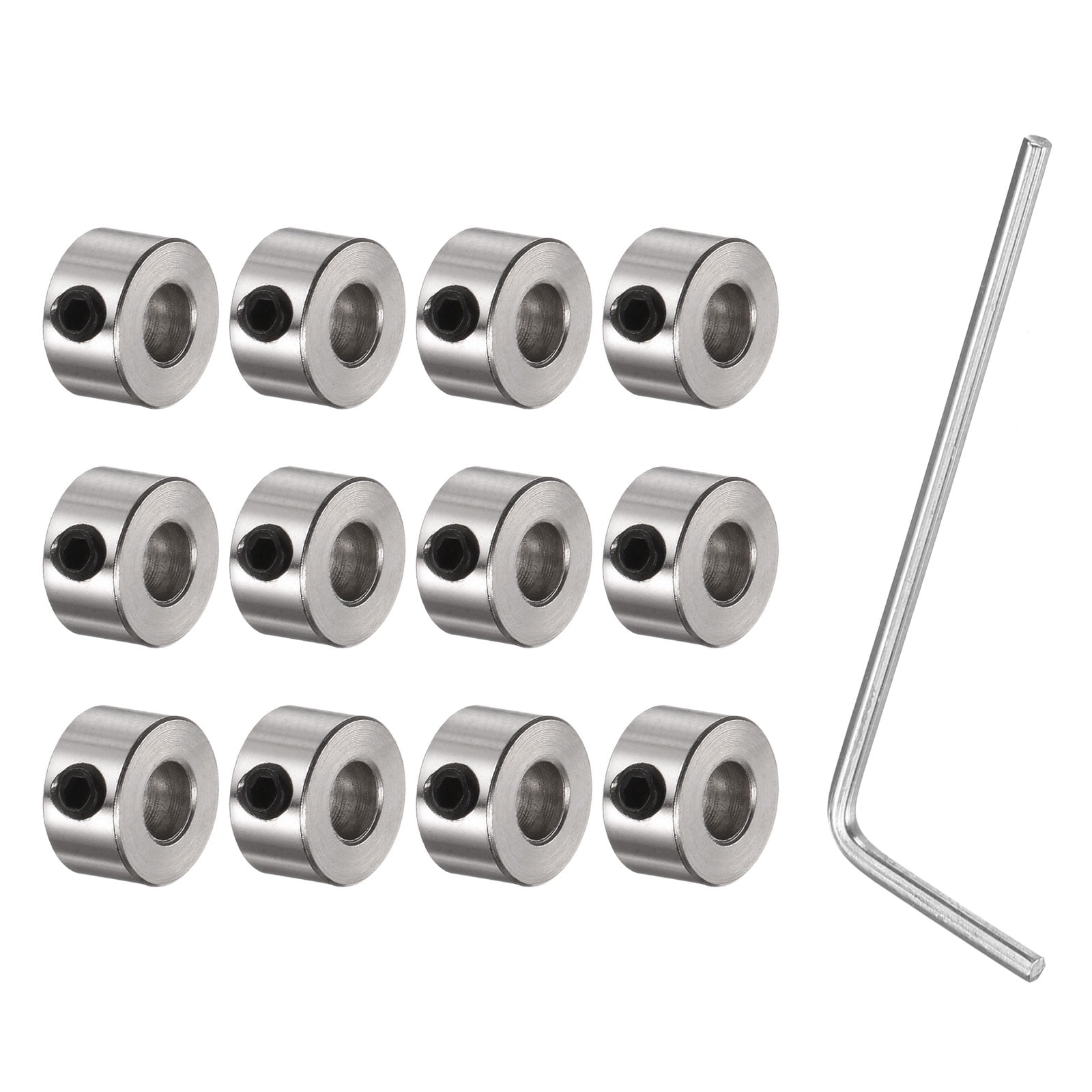 12Pack Set Screw Collars 4.05mm ID, 9mm OD Gear Stopper Wheel Collar ...