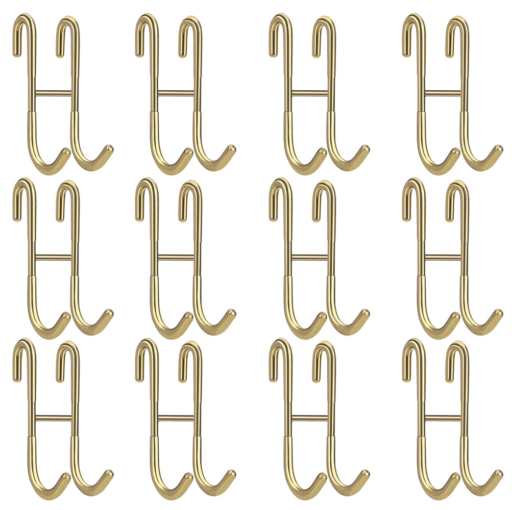 12Pack Shower Door Hooks, Extended Double Sided Towel Hooks Over Door ...