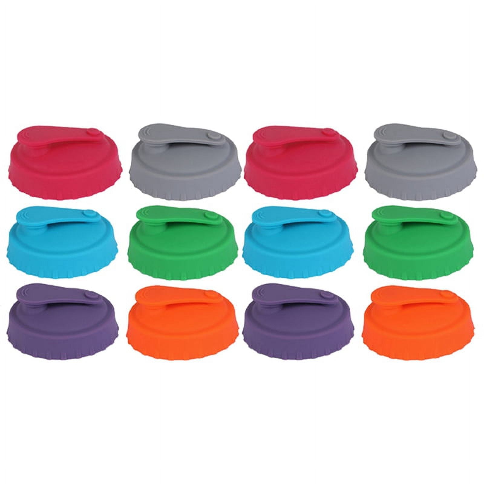 12Pack Silicone Can Lids - Reusable Can Lids for Standard Size Cans ...
