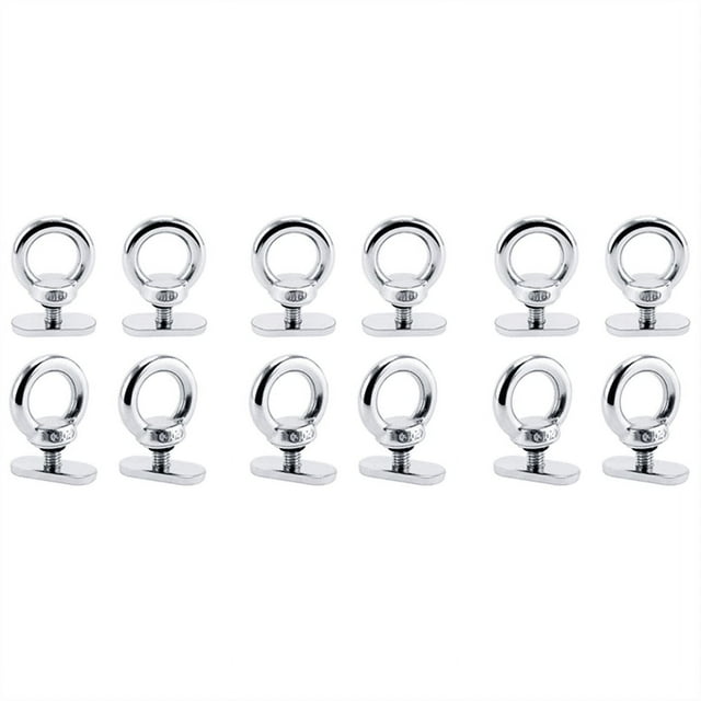 12Pack Stainless Steel Kayak Track Mount Tie Down Eyelet Rail Accessory ...