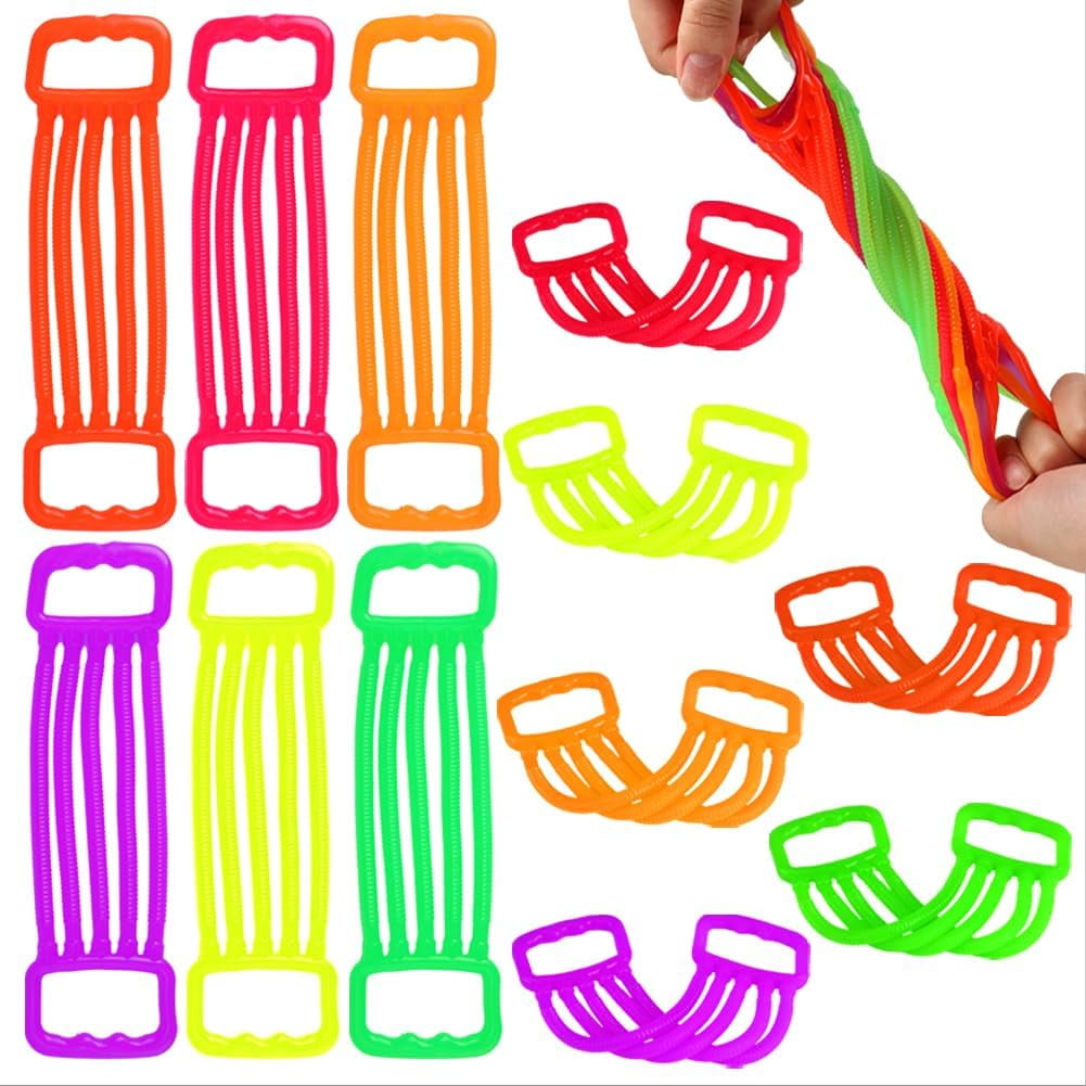 12Pack Stretchy Strings Fidget Toys,Stretchy Fidget Sensory Toys Stress ...