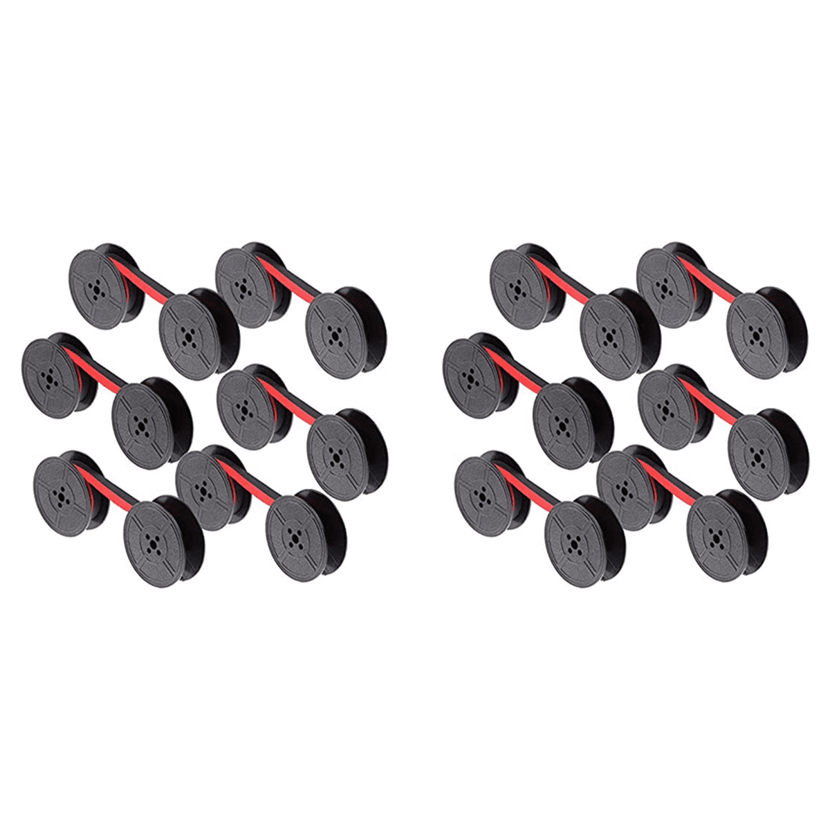 12Pack Typewriter Ribbon Twin Spool Red And Black Replacement Pack for ...