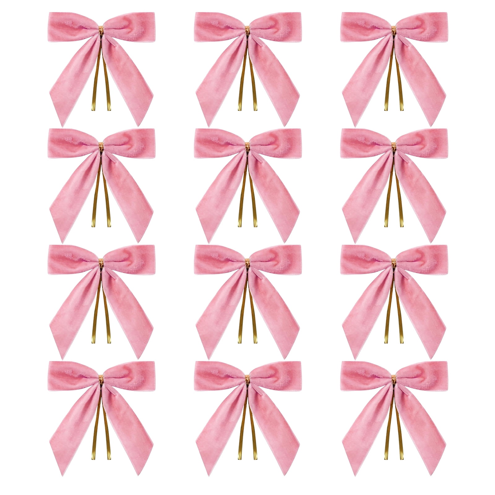12Pack Velvet Bows Tie Christmas Tree Bows Velvet Bows for Gift ...