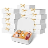 12Pack White Gift Boxes with Lids, 12×9.8×3.1 Inch Gift Box with Ribbon ...