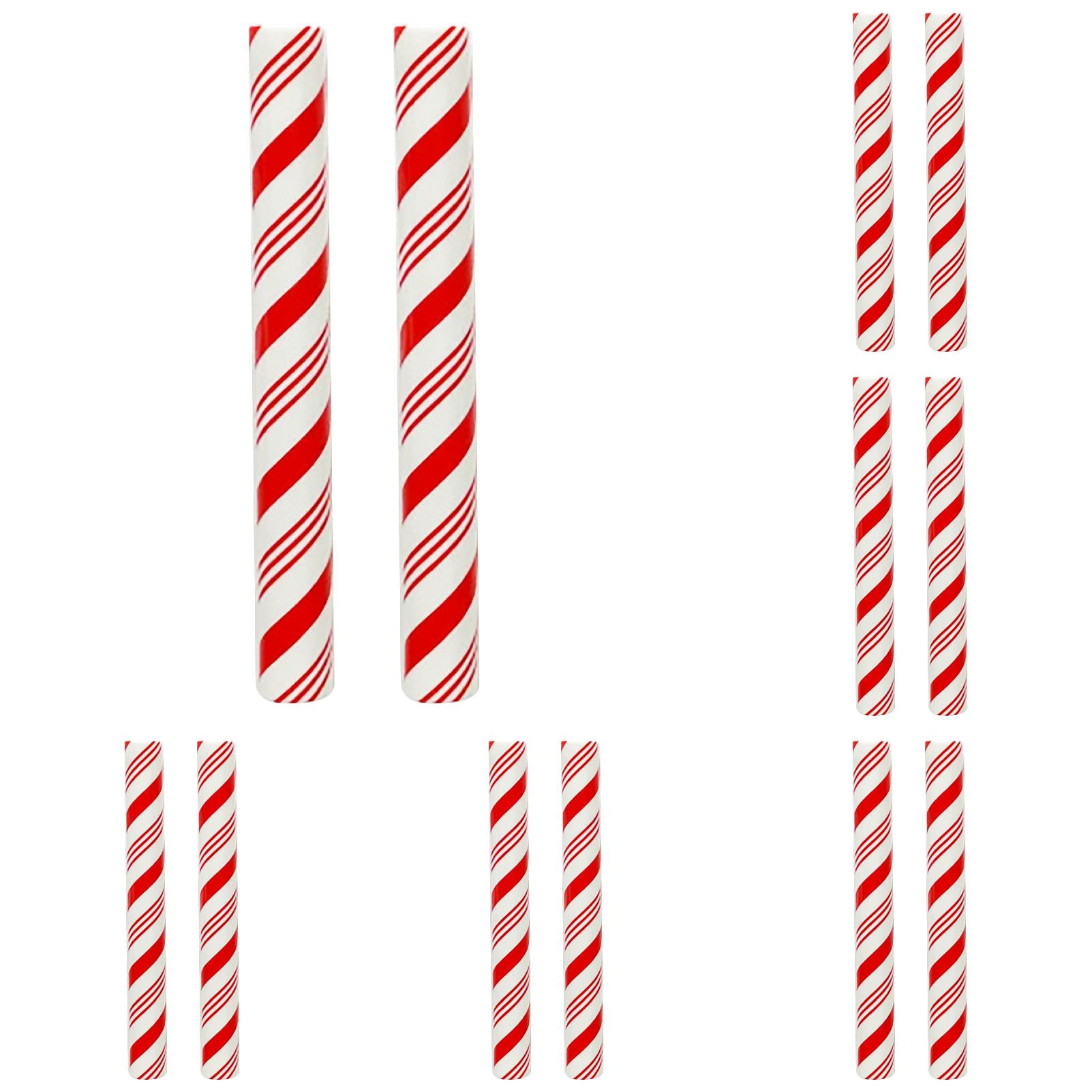 12Pc Peppermint Stick Handle Covers for Cabinets, Candy Cane Snap-On ...